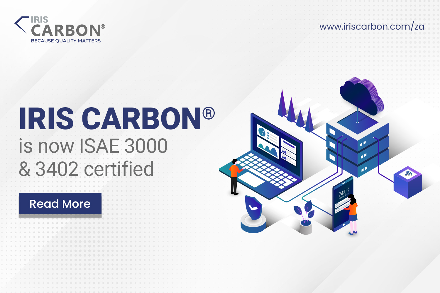 IRIS CARBON® SaaS Tool is now ISAE 3000 & 3402 certified
